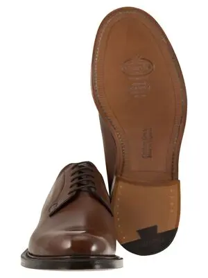 Church's Shannon Derby Wholecut Leather Lace Up Shoes - Brown