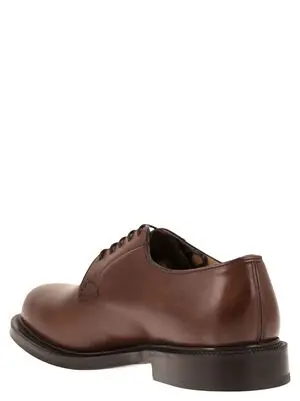 Church's Shannon Derby Wholecut Leather Lace Up Shoes - Brown