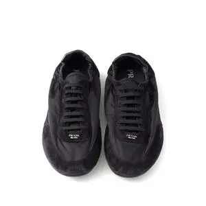 Prada Low-top Trainers With Lace-up Fastening - Black