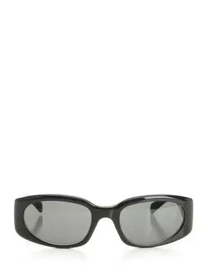 Celine Acetate Rectangular Sunglasses With Triomphe Signature - Black