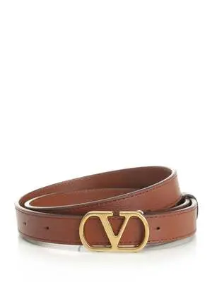 Valentino Garavani VALENTINO GARAVANI Vlogo Signature Belt Brown