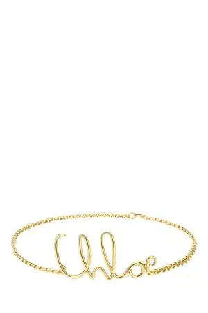 Chloé CHLOE Gold Tone Chain Bracelet Multicolor