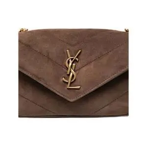 Saint Laurent Chevron Patterned Shoulder Bag
