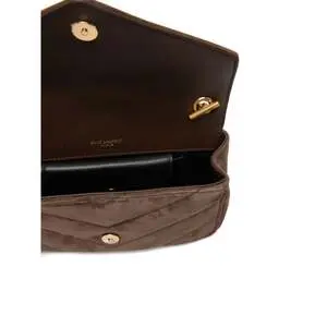 Saint Laurent Chevron Patterned Shoulder Bag