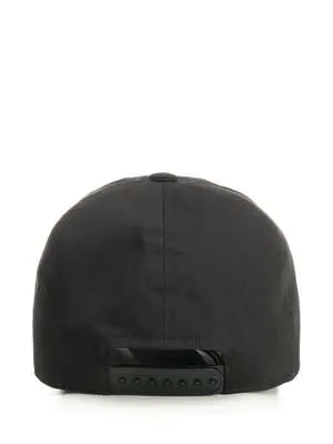 Rick Owens Baseball Cap With Embroidered Lettering - Black