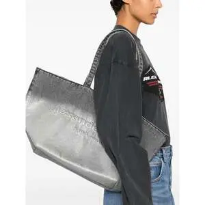 Alexander Wang Grey Embossed Logo Tote Bag