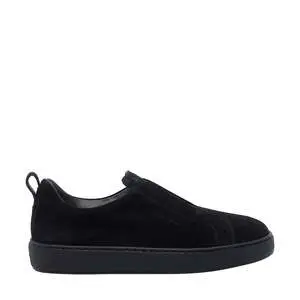 Santoni Victory Suede Slip-on Sneakers - Blue
