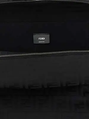 Fendi Lui Ff Nylon Backpack With Leather Details