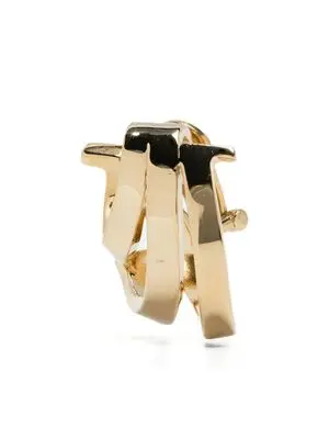 FERRAGAMO Brass Statement Earrings - Silver