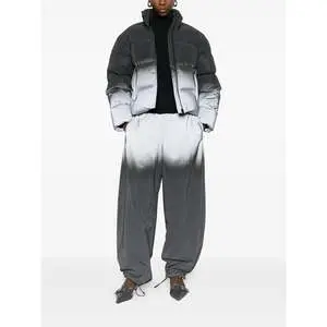 Alexander Wang Tone Puffer Jacket With Zip Fastening - Silver