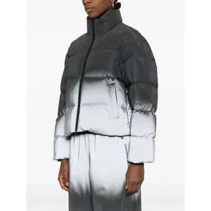 Alexander Wang Tone Puffer Jacket With Zip Fastening - Silver
