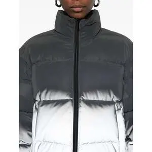 Alexander Wang Tone Puffer Jacket With Zip Fastening - Silver
