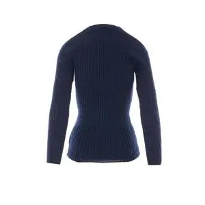 Bottega Veneta Ribbed Silk And Cashmere Knit Top With Gold-tone Hardware