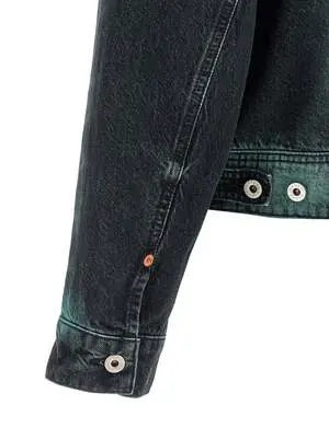 Kenzo Boke Heart" Washed Denim Oversized Jacket
