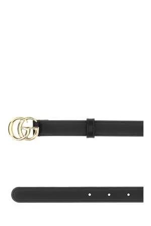 Gucci Logo Buckle Leather Belt