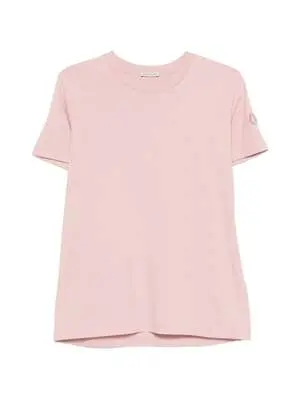 Moncler Cotton T-shirt With Logo Applique