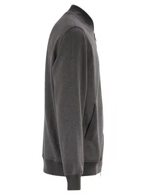 Brunello Cucinelli Techno Cotton Fleece Zip-up Topwear
