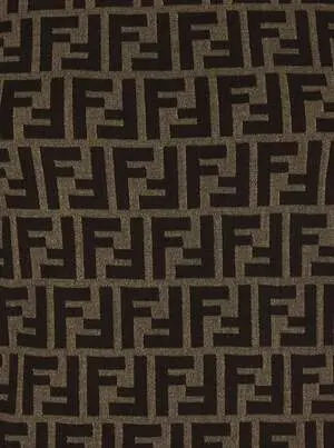 Fendi Short Sleeve T-shirt With All-over Ff Motif - Multicolor
