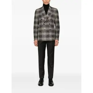 Tagliatore Double-breasted Checked Blazer