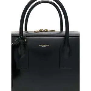 Saint Laurent Calfskin Tote Bag With Gold-tone Hardware