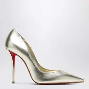 CHRISTIAN LOUBOUTIN Miss Z Pumps In Laminated Nappa Leather - Silver