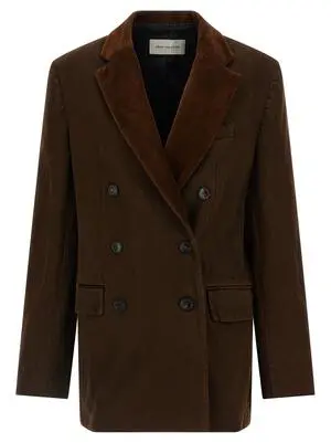 Dries Van Noten Befya Double Breasted Blazer - Brown