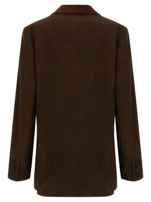Dries Van Noten Befya Double Breasted Blazer - Brown