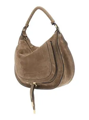Chloé Marcie Medium Shoulder Bag In Suede - Brown