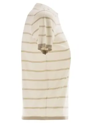 Max Mara Cashmere And Silk Knit Jumper With Embroidered Logo - Multicolor