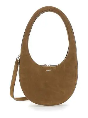 Coperni Swipe Shoulder Bag With Embossed Logo And Suede Strap - Multicolor