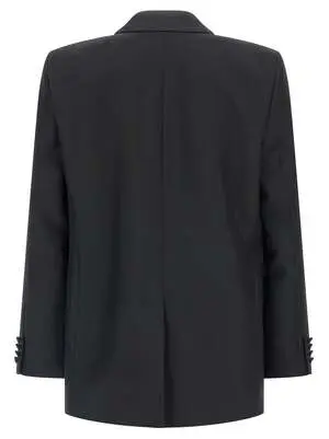 Gucci Double-breasted Technical Panama Blazer - Black