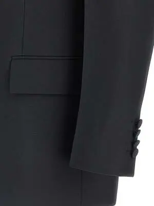 Gucci Double-breasted Technical Panama Blazer - Black