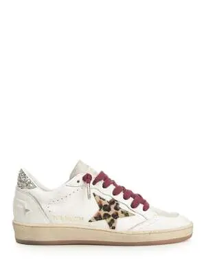 GOLDEN GOOSE Golden Goose Ball-Star Sneakers With Gold Laminated Star White