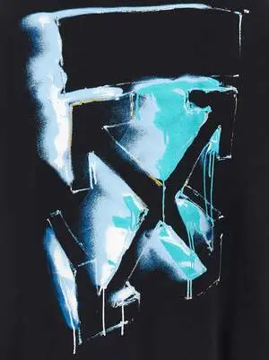 Off-White 3d Spray Arrow Skate Hoodie - Black