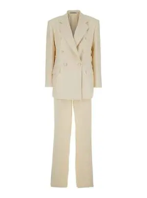 Tagliatore Double Breasted Linen Suit