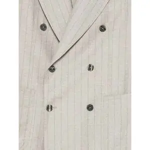 Tagliatore Grey Suits Double Breasted Suits - Gray