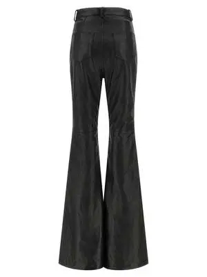 Rick Owens Bolan Bootcut Leather Trousers
