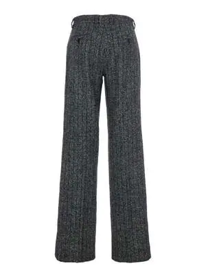 Dolce & Gabbana Wool Blend Stretch Pinstripe Pants