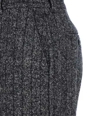 Dolce & Gabbana Wool Blend Stretch Pinstripe Pants