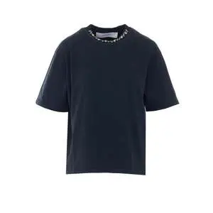 GOLDEN GOOSE Embellished Crew Neck T-shirt - Black
