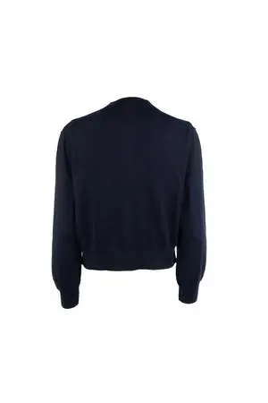 Bottega Veneta Knotted Cardigan With Gold Tone Buttons