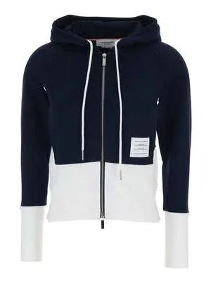 Thom Browne Hoodie With 4bar Logo - Multicolor