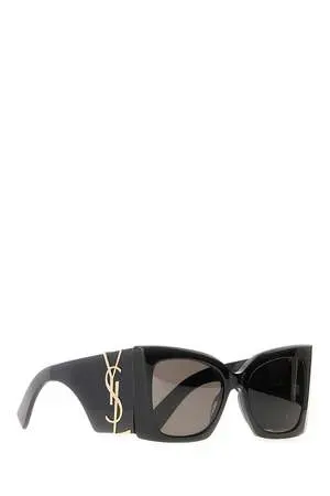Saint Laurent Black Acetate Cat Eye Sunglasses