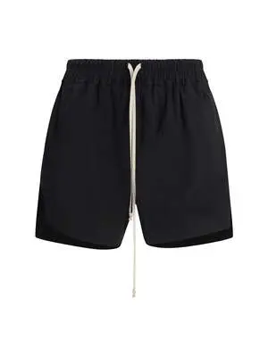 Rick Owens Cotton Drawstring Shorts - Black