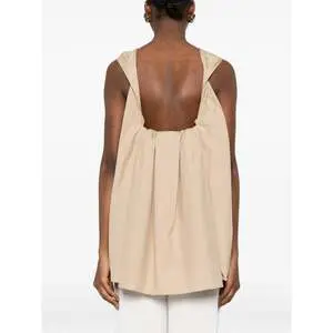 Carven Sleeveless Round Neck Trapeze Top