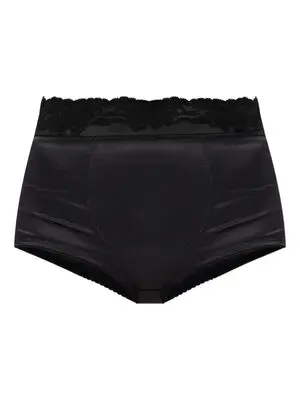 Dolce & Gabbana Tulle And Satin Briefs - Black