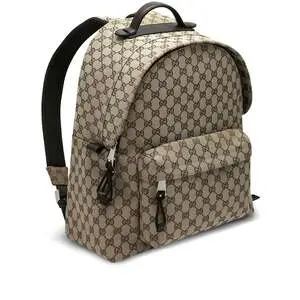 Gucci Beige Gg Monogram Backpack - Cream