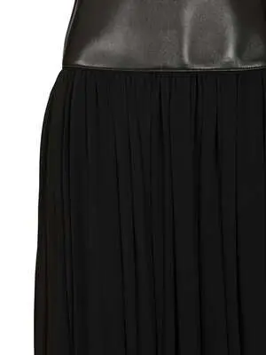 Alaïa Midi Skirt With Nappa Leather Waistband