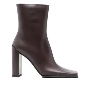 Alaïa Ankle Boots With Block Heel - Brown