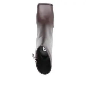 Alaïa Ankle Boots With Block Heel - Brown